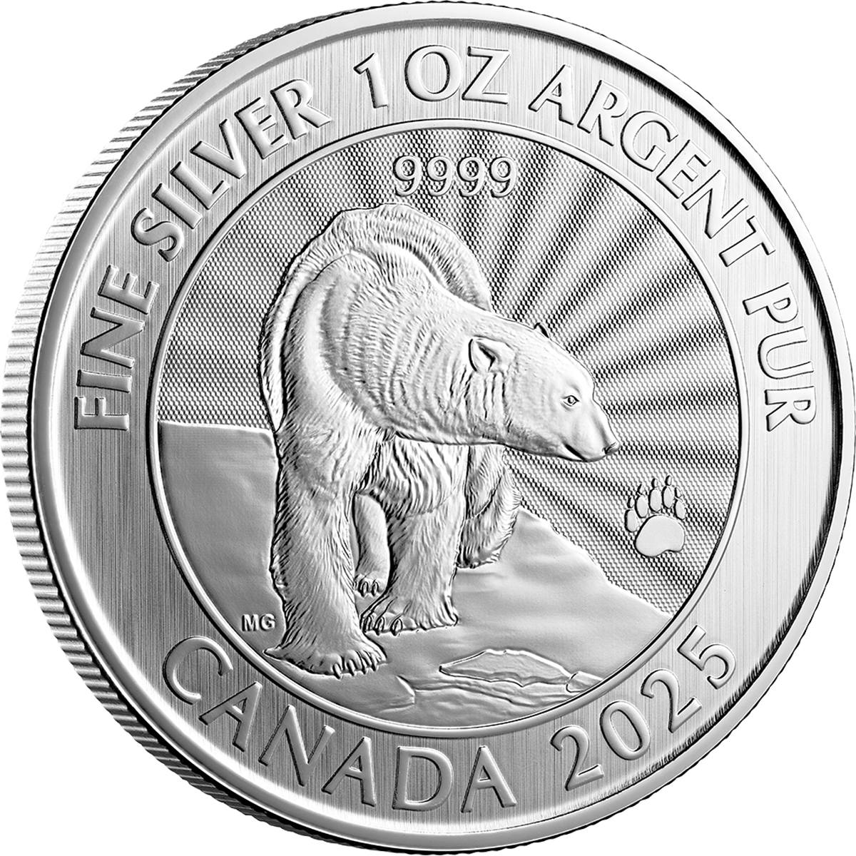 2025 The Majestic Polar Bear: First Strikes – 1 oz. 99.99% Pure Silver ...