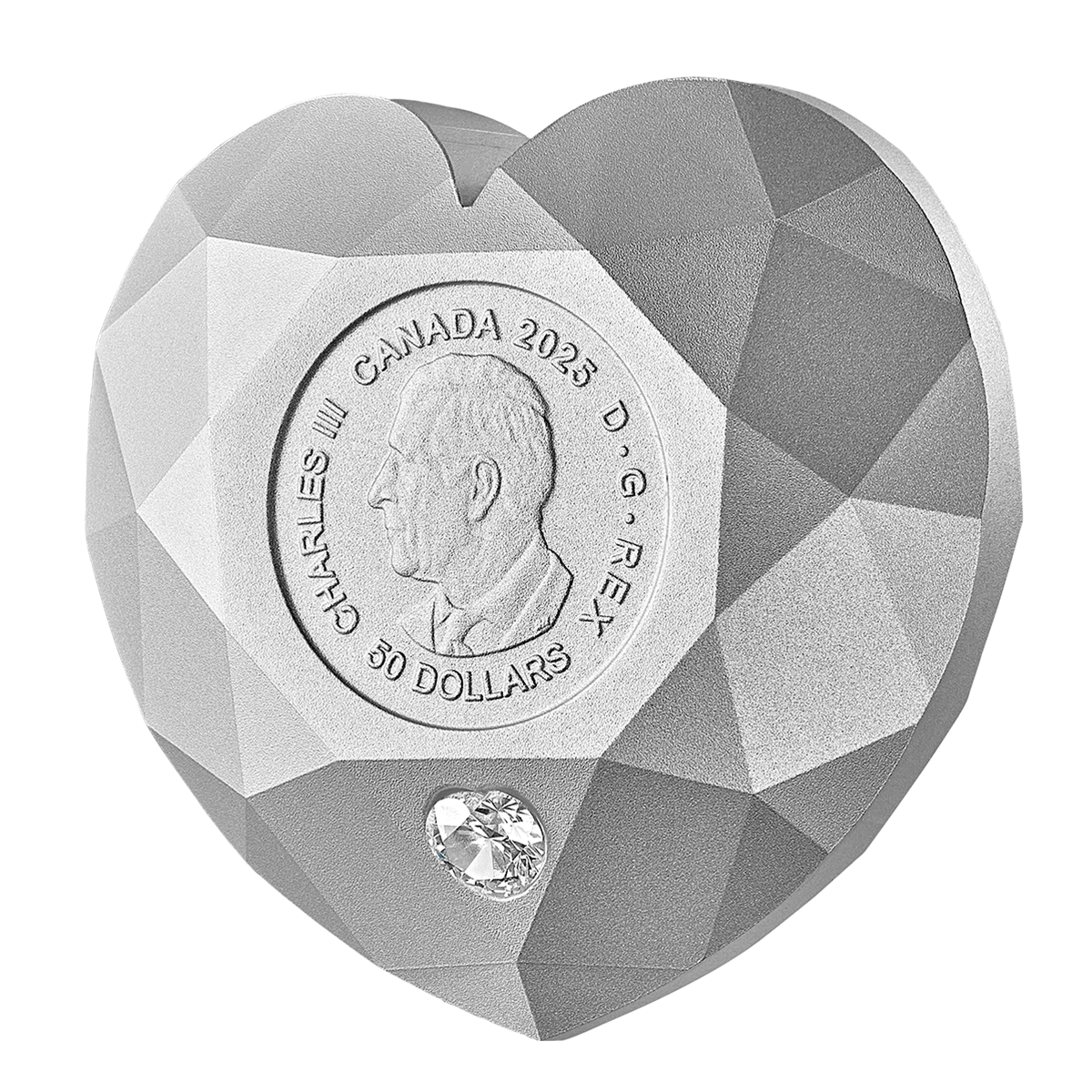 Heart Diamond – Fine Silver Diamond-Shaped Coin | The Royal Canadian Mint