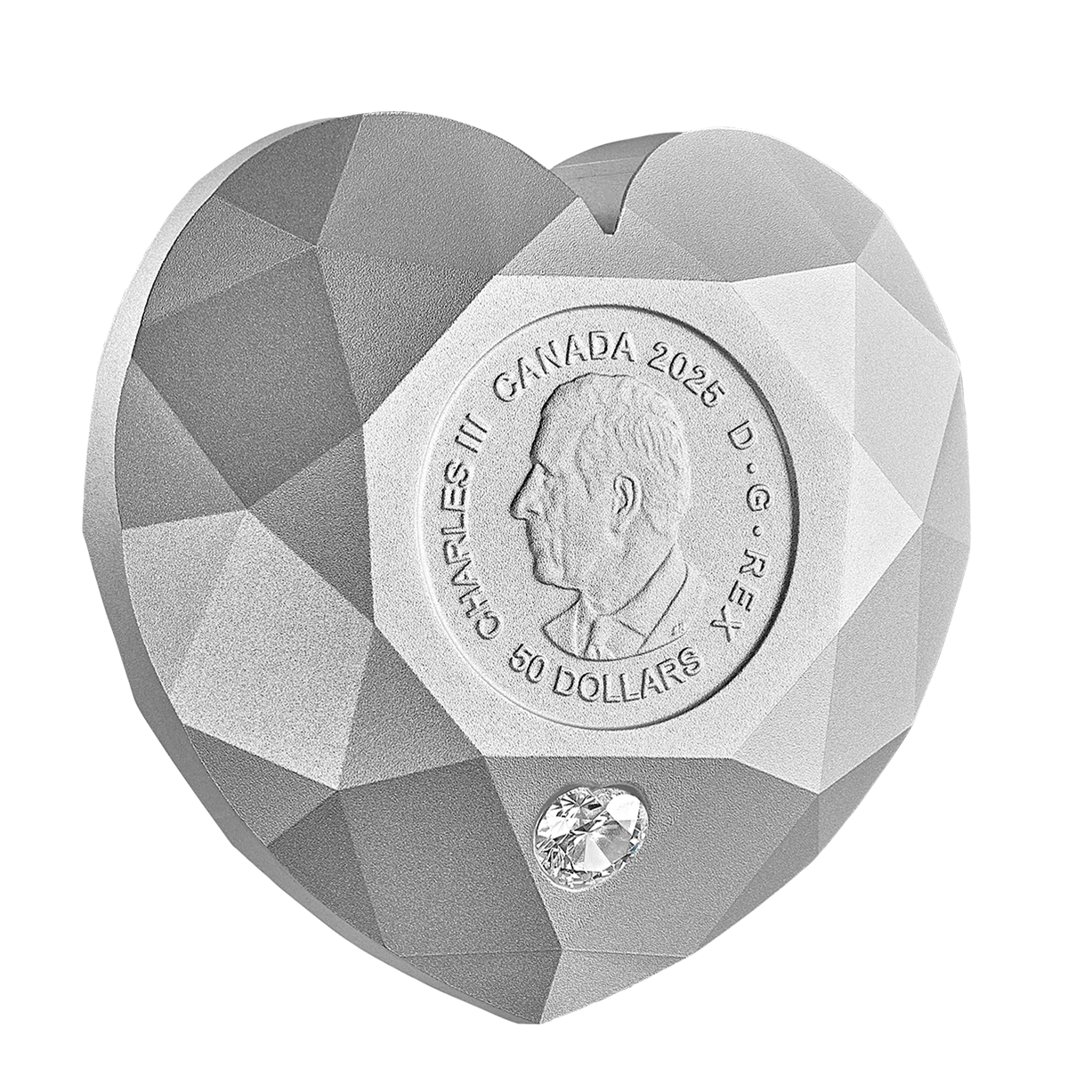 Heart Diamond – Fine Silver Diamond-Shaped Coin | The Royal Canadian Mint