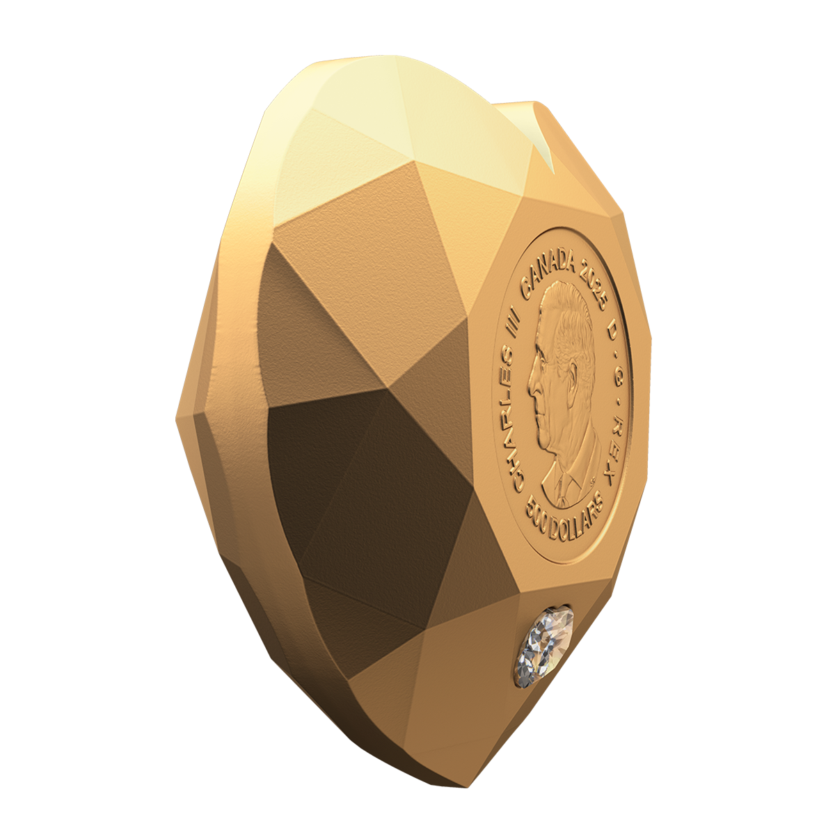 Heart Diamond – Pure Gold Diamond-Shaped Coin | The Royal Canadian Mint