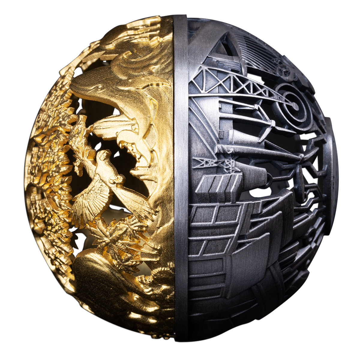 Spherical Filigree Nature And Technology – 2 oz. Fine Silver Coin | The ...