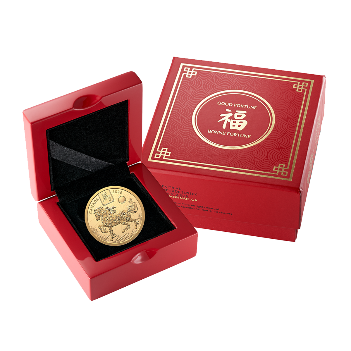 Lunar Year of the Horse – Pure Gold Coin (2026) | The Royal Canadian Mint