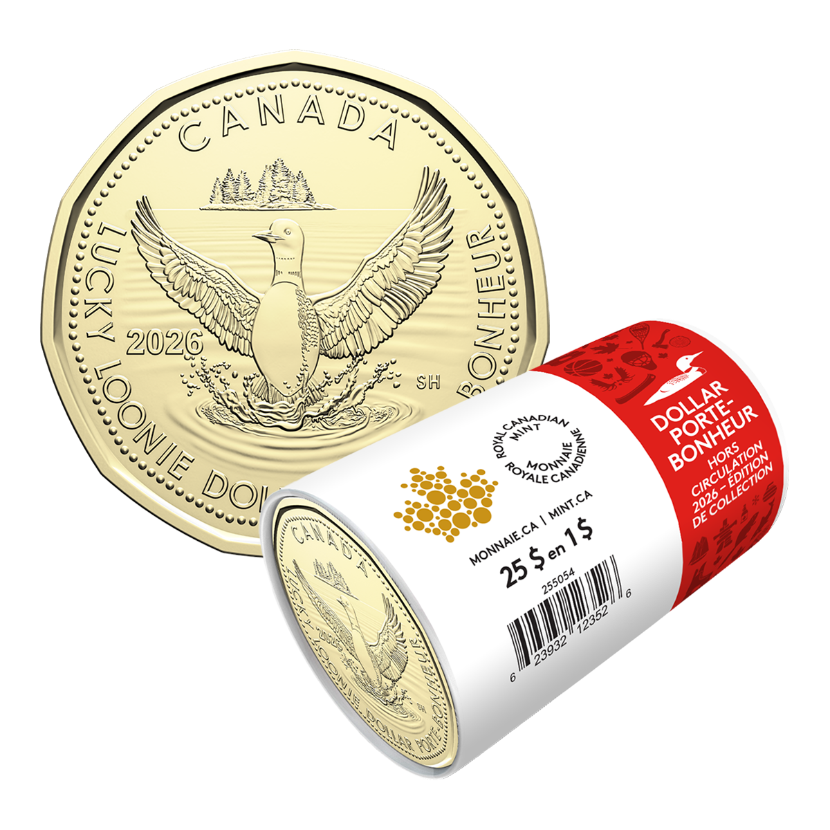 Lucky Loonie – Collector’s Edition Non-Circulation $1 Special Wrap Roll ...
