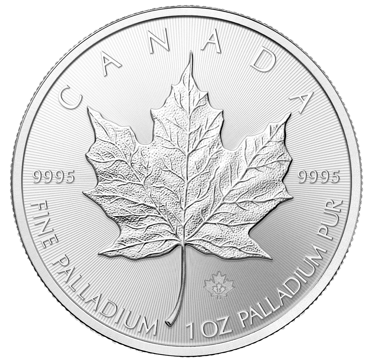 2015 Palladium Maple Leaf Coin | The Royal Canadian Mint