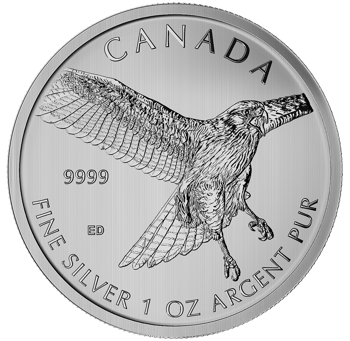 Bullion 1-ounce 99.99% Pure Silver 'Birds of Prey' 4-coin series - Coin ...