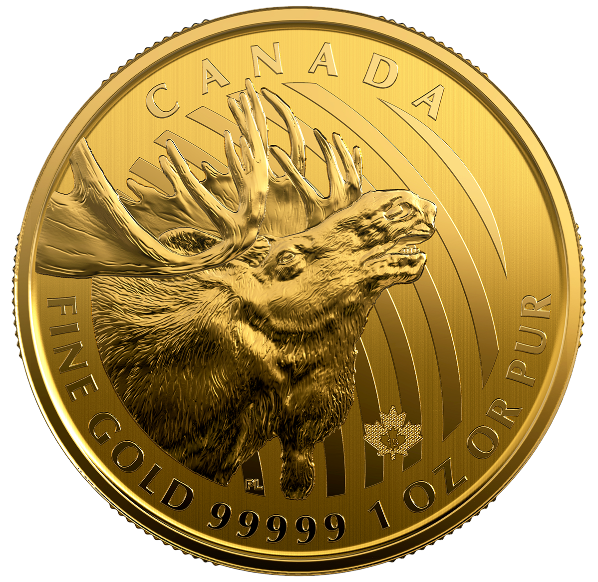 Bullion 1-ounce 99.999% Pure Gold Coin - 'Call of the Wild' Coin 6 ...