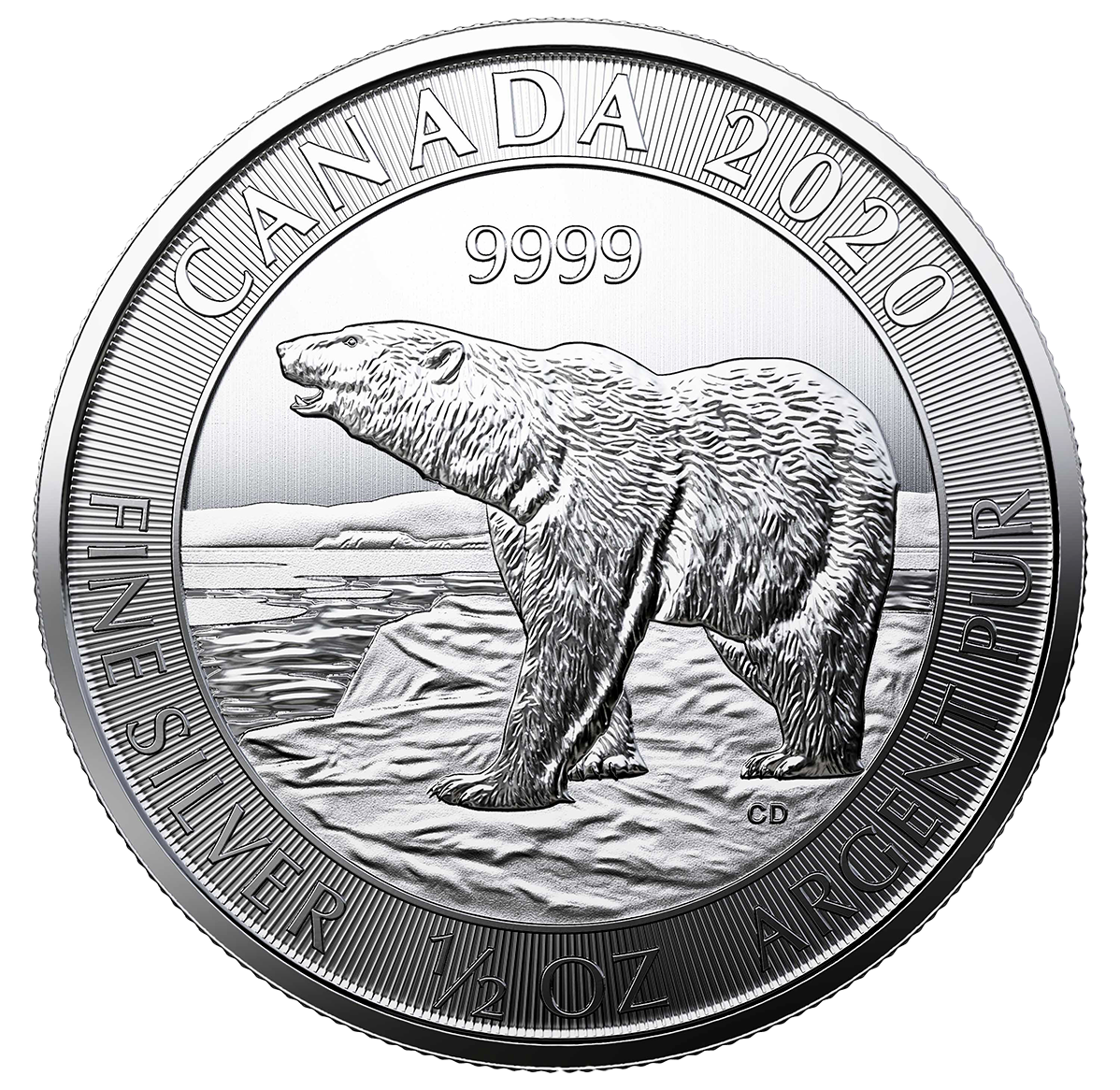 2020 $2 1/2 oz. 99.99% Pure Silver Coin - Polar Bear (Bullion) | The ...