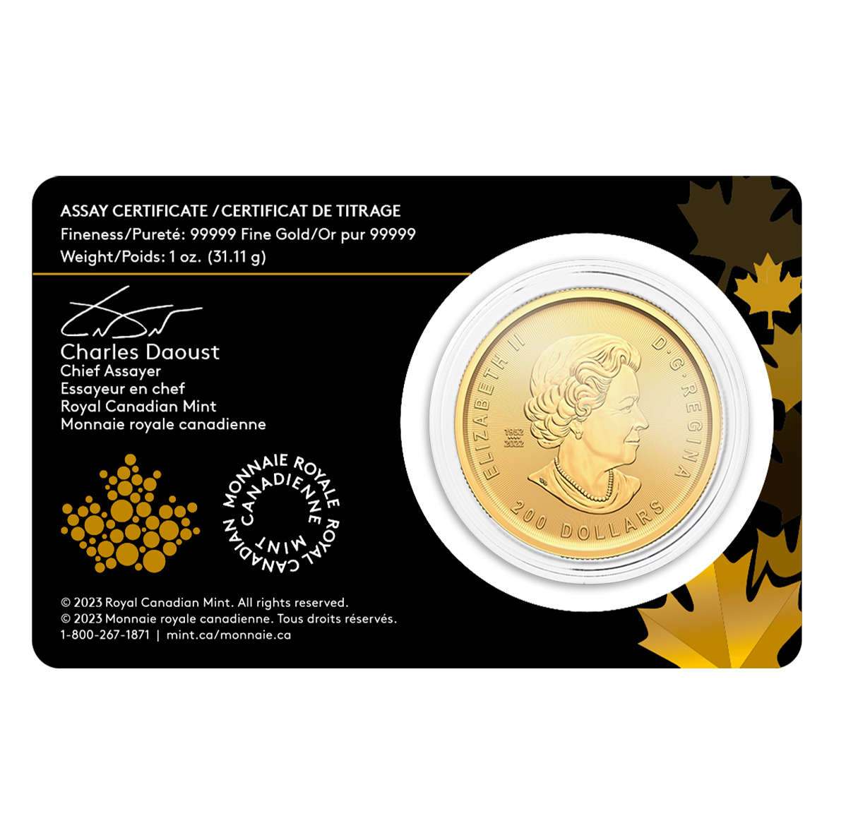 2023 Klondike Gold Rush: Passage for Gold - 1 oz. 99.999% Pure Gold ...
