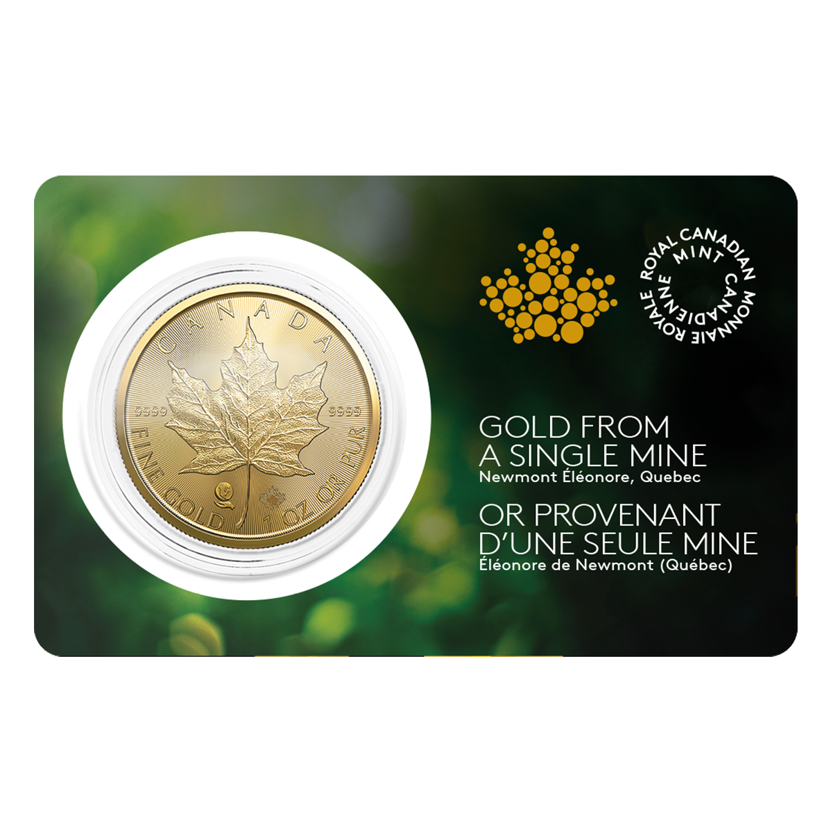 2023 GML - 1 oz. 99.99% Pure Gold Coin (Single Source – Newmont Éléonore Mine) (Bullion) | The ...