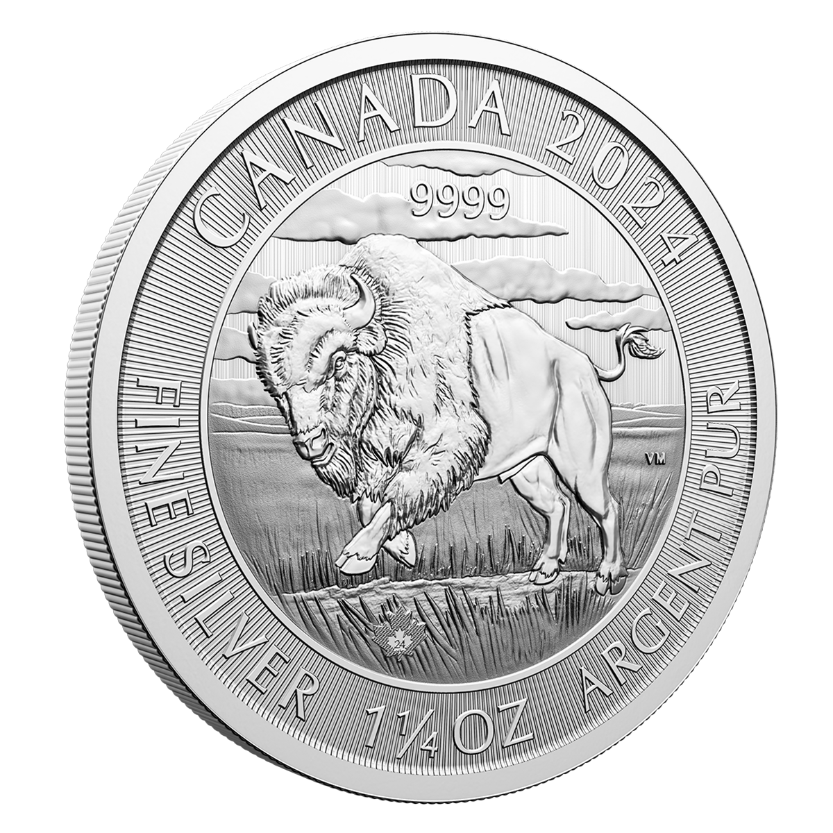 2024 1.25-oz. 99.99% Pure Silver Coin - Bison (Bullion) | The Royal ...