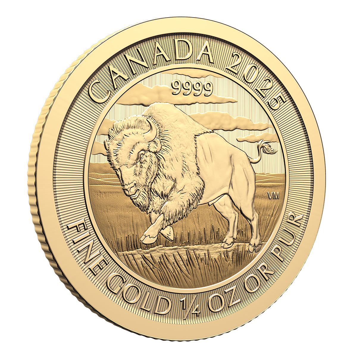 Bison - 2025 1/4-oz. 99.99% Pure Gold Coin (Bullion) | The Royal ...